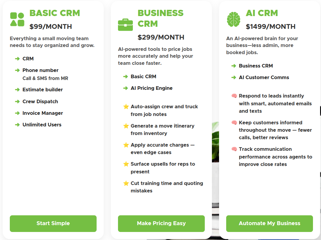 Pricing - Move Right